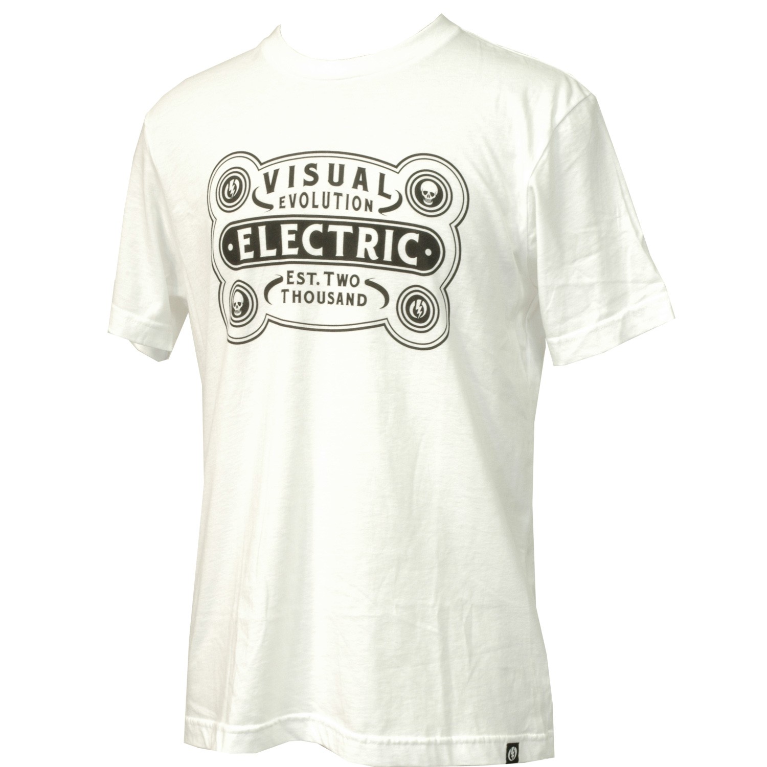 Electric Mens Shirt Labeled White - Electric Visual - Surf Brands Surf ...